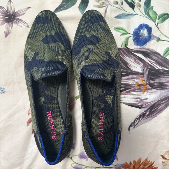 Rothy's | Shoes | Rothys The Almond Loafer Camo Size 75 | Poshmark